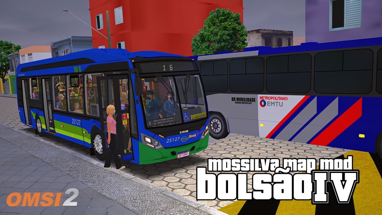 Caio Millenium IV BYD - Linha 16/Mapa Bolsão IV - OMSI 2 - YouTube
