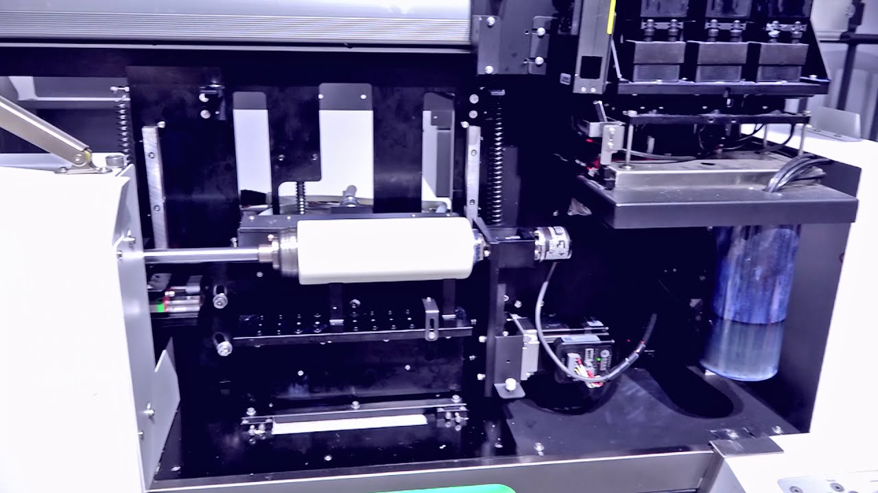 Bottle printing machine installation: Part 3 bottle mouth adjustment ...
