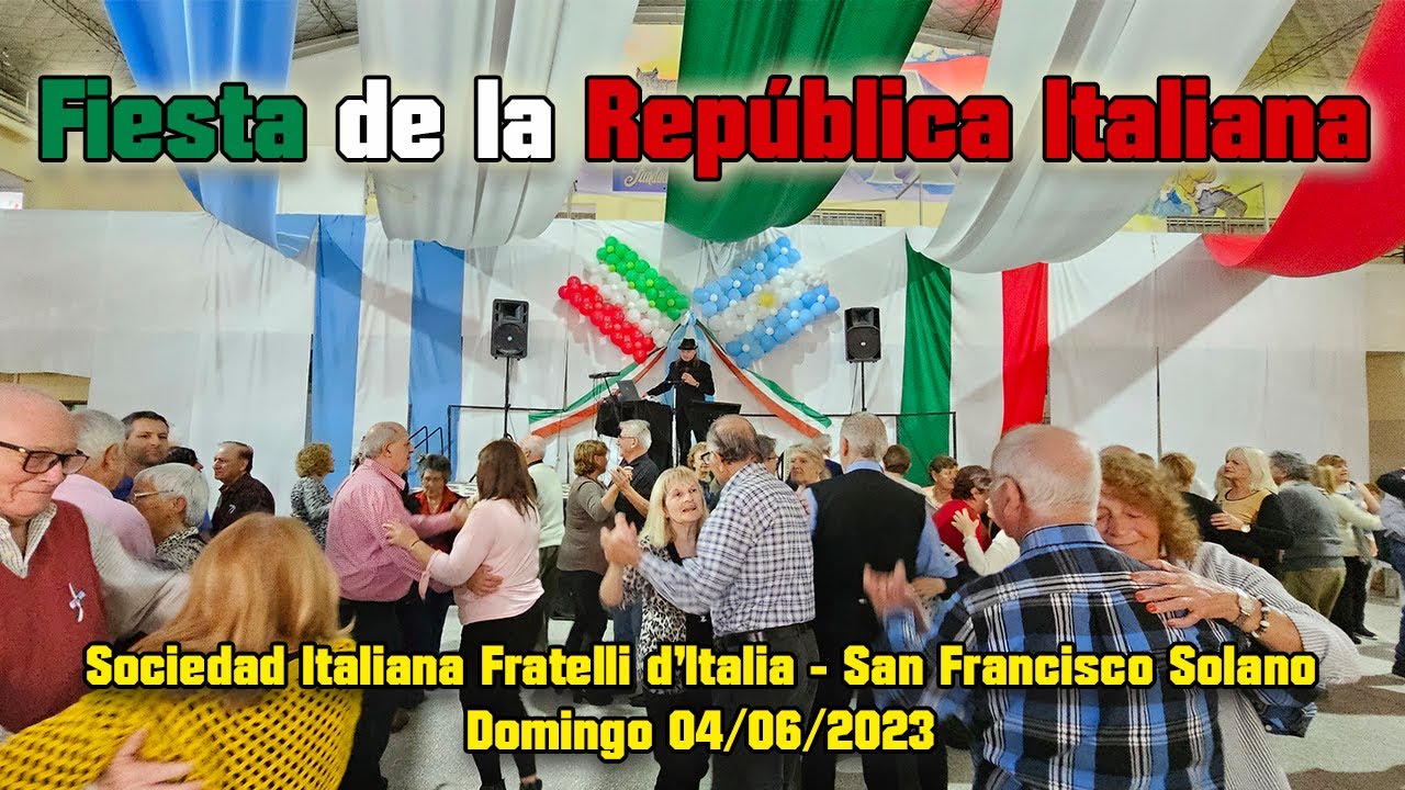 Fiesta de la República en "Fratelli d'Italia" - YouTube
