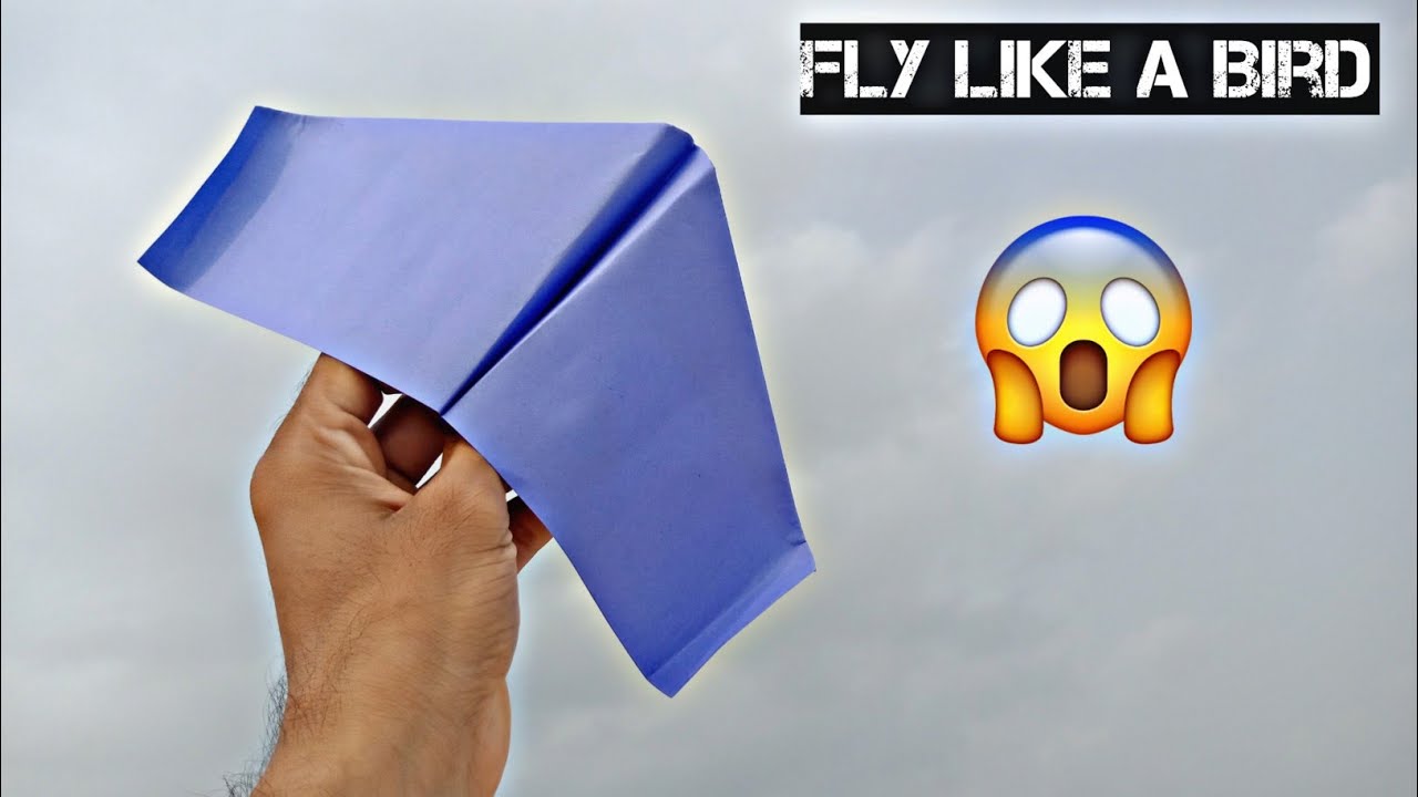 Flying Bird Paper Plane | Origami Bird Paper Plane (Flapping) | Outpost ...
