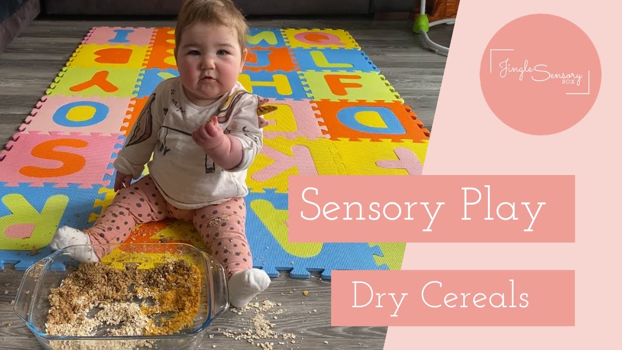 Dry Cereal Sensory Play - YouTube