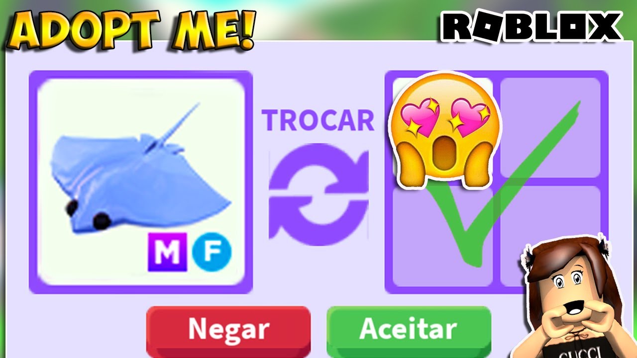 TROCANDO ARRAIA MEGA NEON! O que trocam por Mega Stingray?! Adopt Me ...