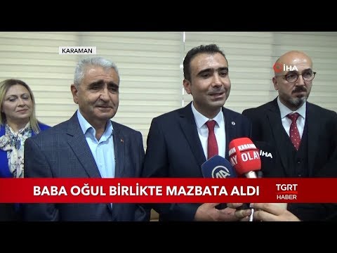 Baba Oğul Birlikte Mazbata Aldı