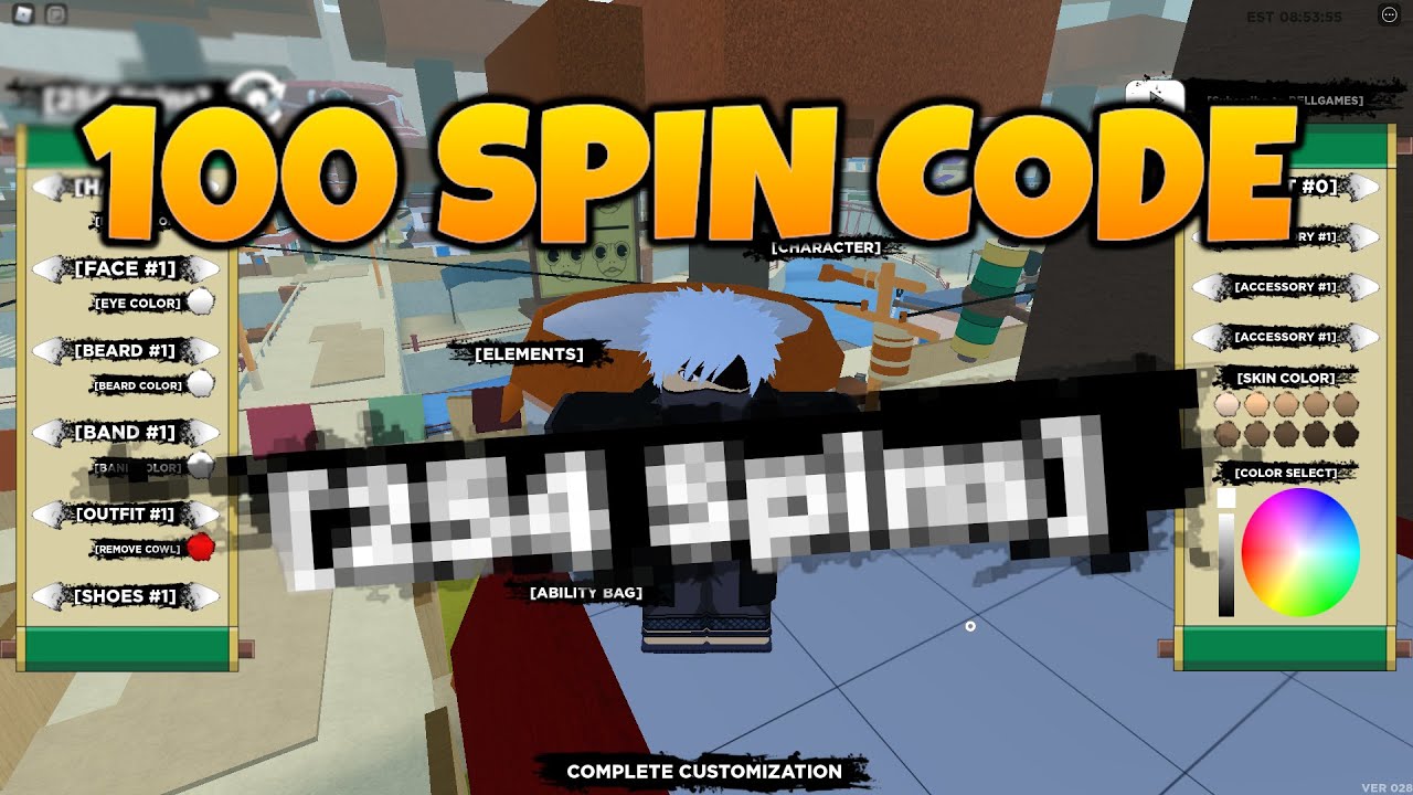 (100 SPIN CODE) SHINDO LIFE/SHINOBI LIFE 2 CODE! - YouTube