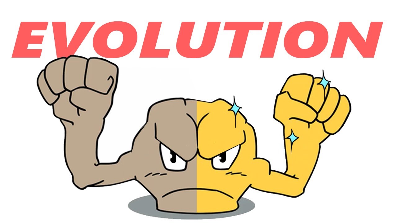 GEODUDE Evolution - Normal and Shiny, Pokemon Transformation Animation ...