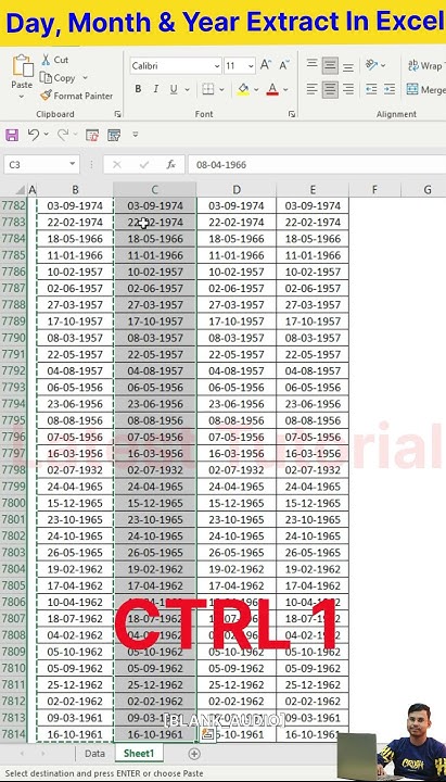 Excel Interview Question Day Month Year Extract In Excel Excel