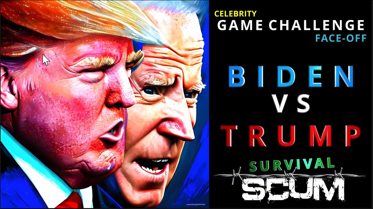 SCUM - Survival Game - Biden vs Trump - Celebrity Challenge Face-off ...