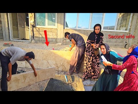 Amazing Shock: Buying Stone | Tahereh and Zaman Start Decorating the House's Exterior