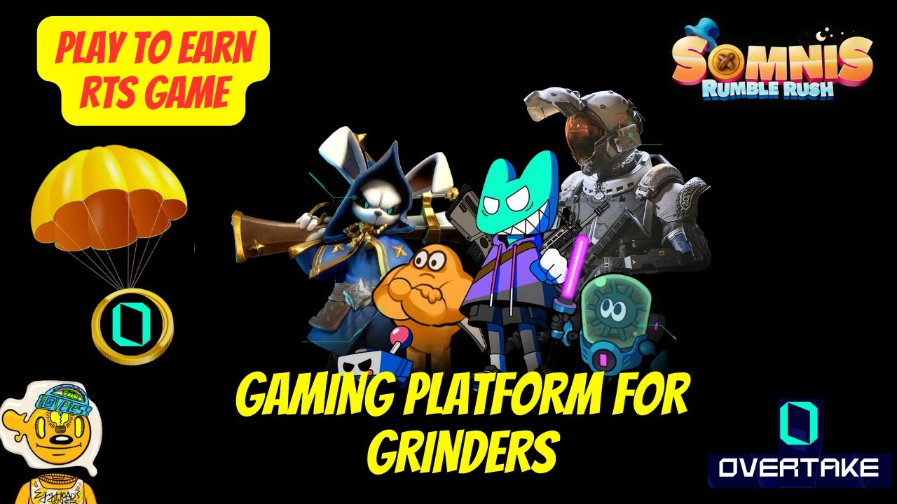 Overtake - Web3 Gaming Platform for Grinders - Play Somnis Rumble Rush for Airdrops - YouTube