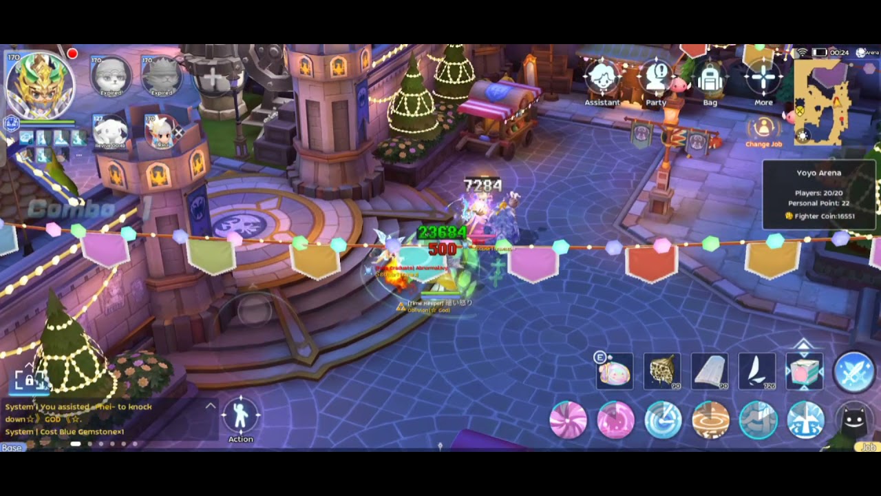 Ragnarok M: DPS Chronomancer Bolter build PVP arena - YouTube