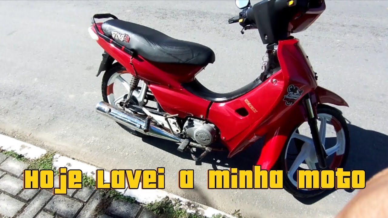 HOJE LAVEI A MINHA PRIMEIRA MOTO QUE COMPREI! - YouTube