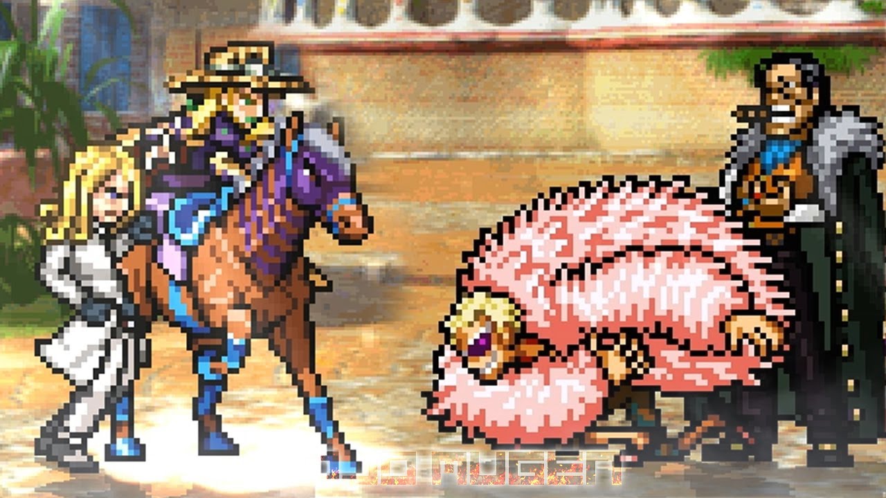 Gyro Zeppeli & Valentine vs Doflamingo & Crocodile | Epic Battle MUGEN ...