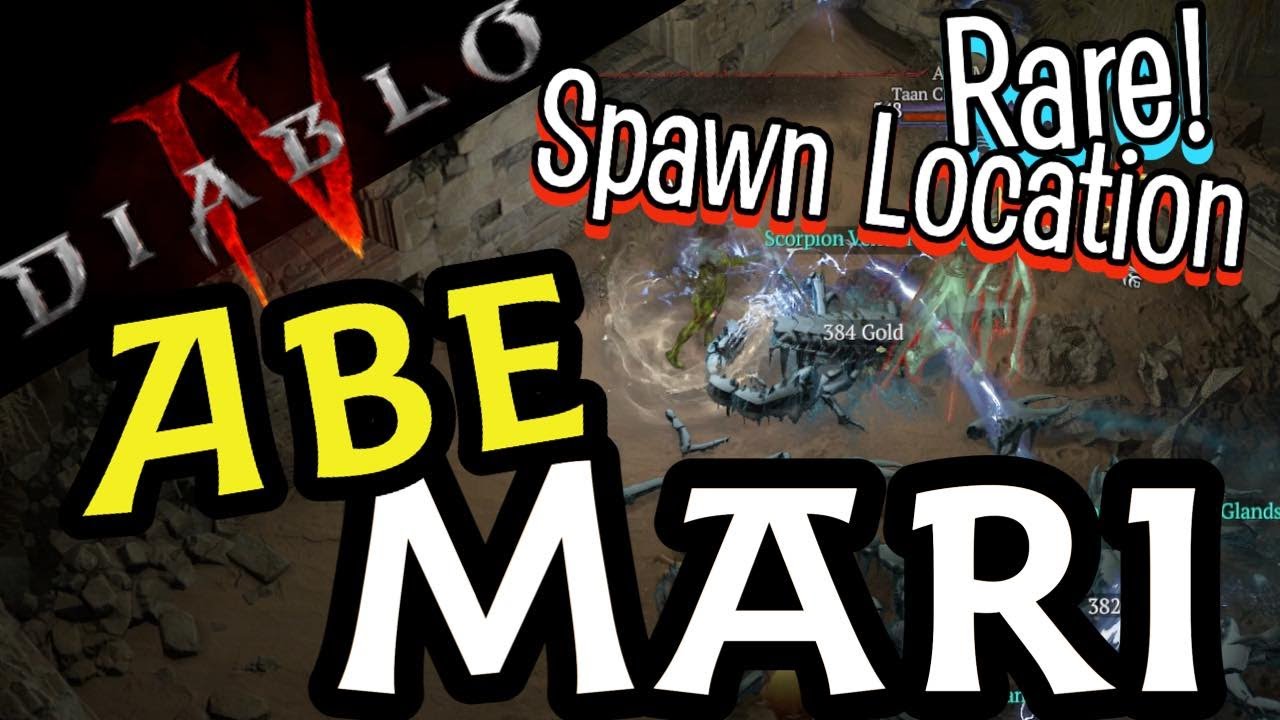 Rare Spawn Location Abe Mari Diablo 4 - YouTube