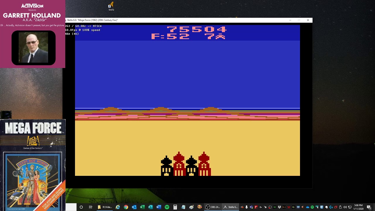 Mega Force - Atari 2600 EMU - Game 1 B/B - 378,004 *EMU WR* - YouTube