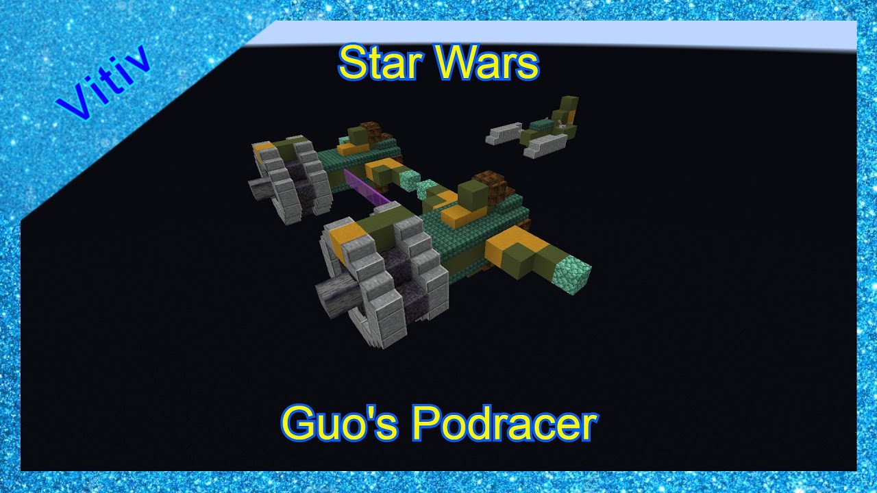 Star Wars Mars Guo's Podracer in Minecraft - Tutorial - YouTube