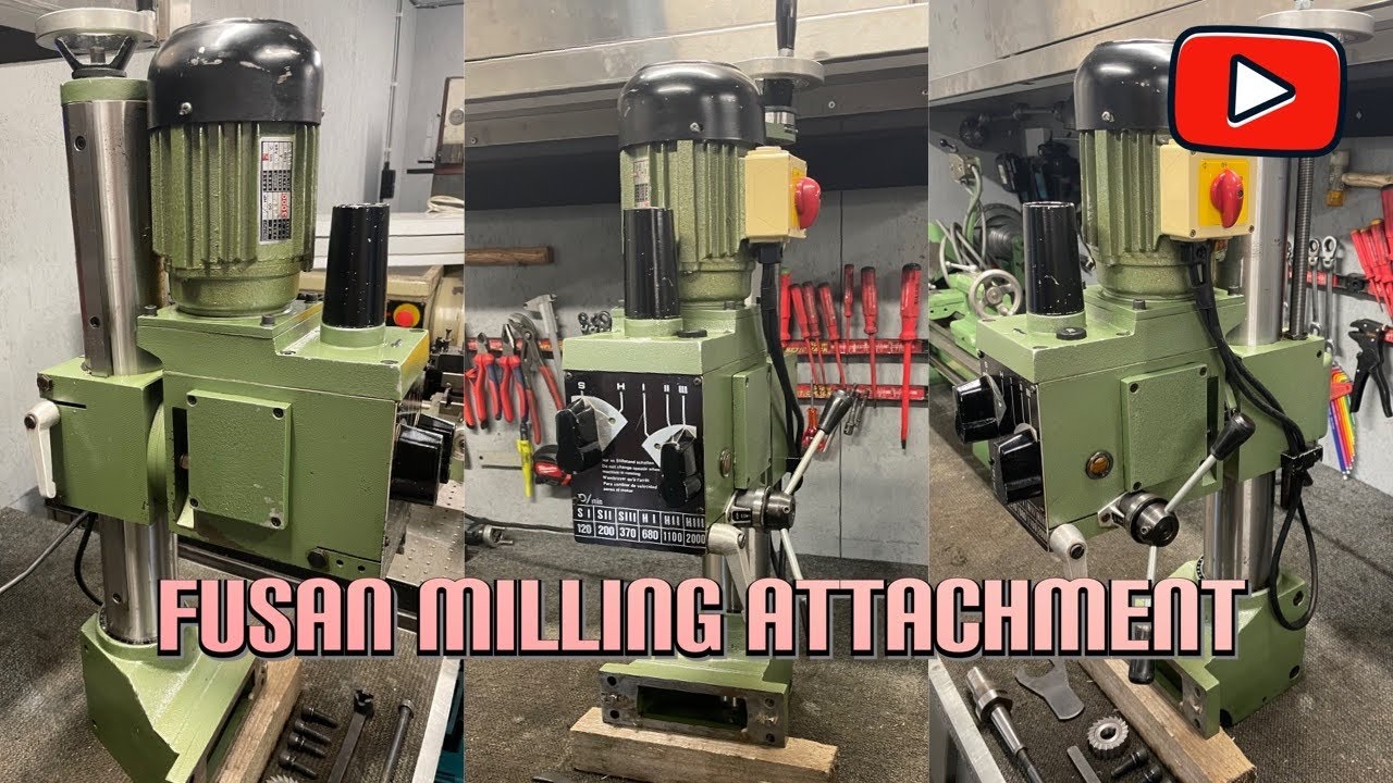 Fusan (Emco FB2) Milling Attachment Mill Lathe - YouTube