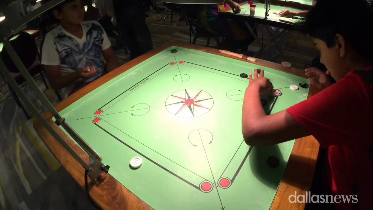 Carrom players hold tournament in Richardson - YouTube