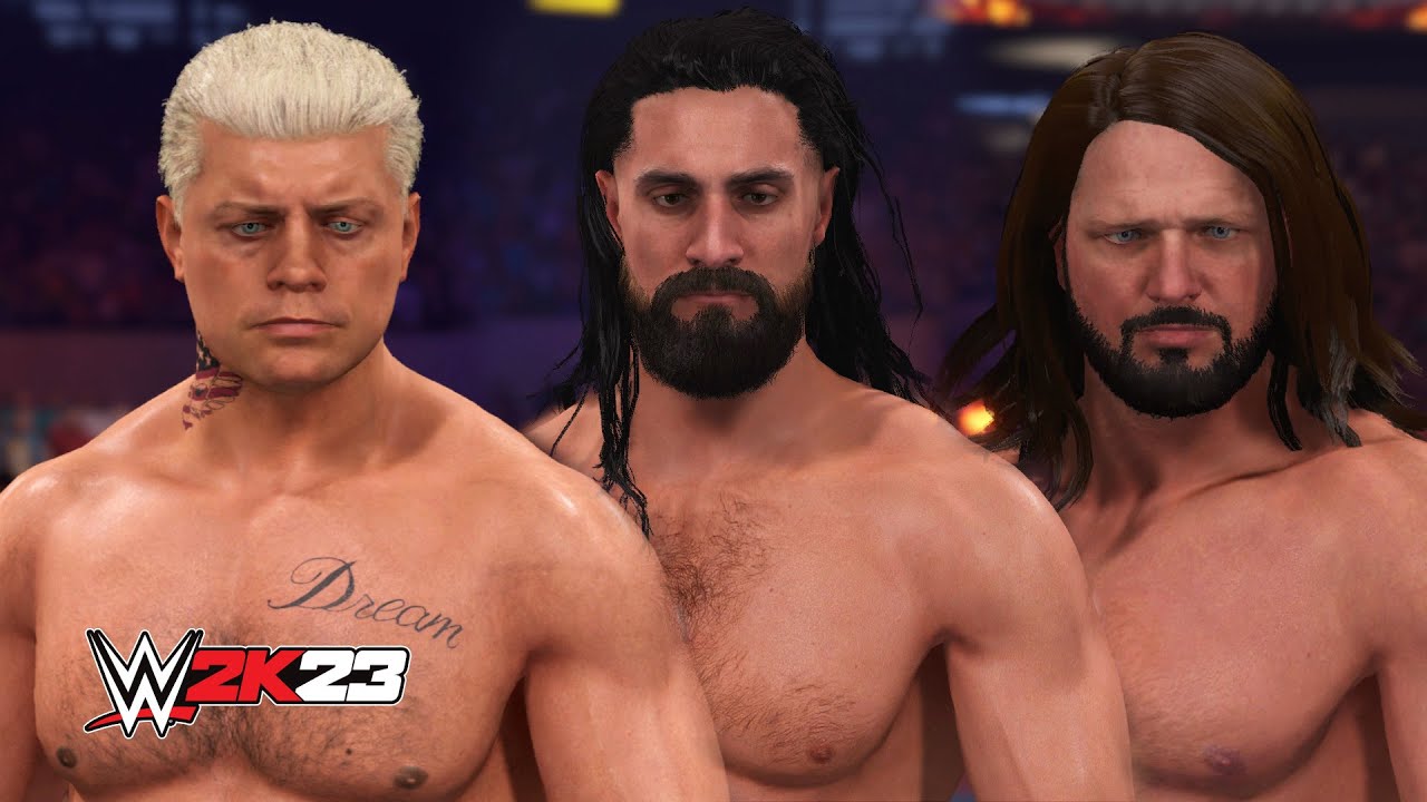 WWE 2K23 - Cody Rhodes Vs Seth Rollins Vs AJ Styles For The World Heavyweight Championship (PS5 ...