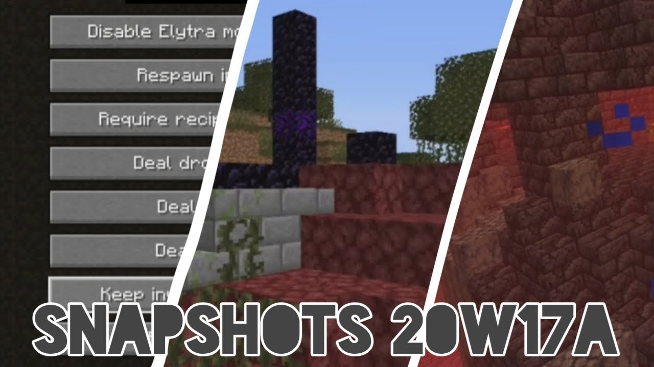 Minecraft 20w17a Snapshot Review | Game Rule, Entity Distance, Changed ...