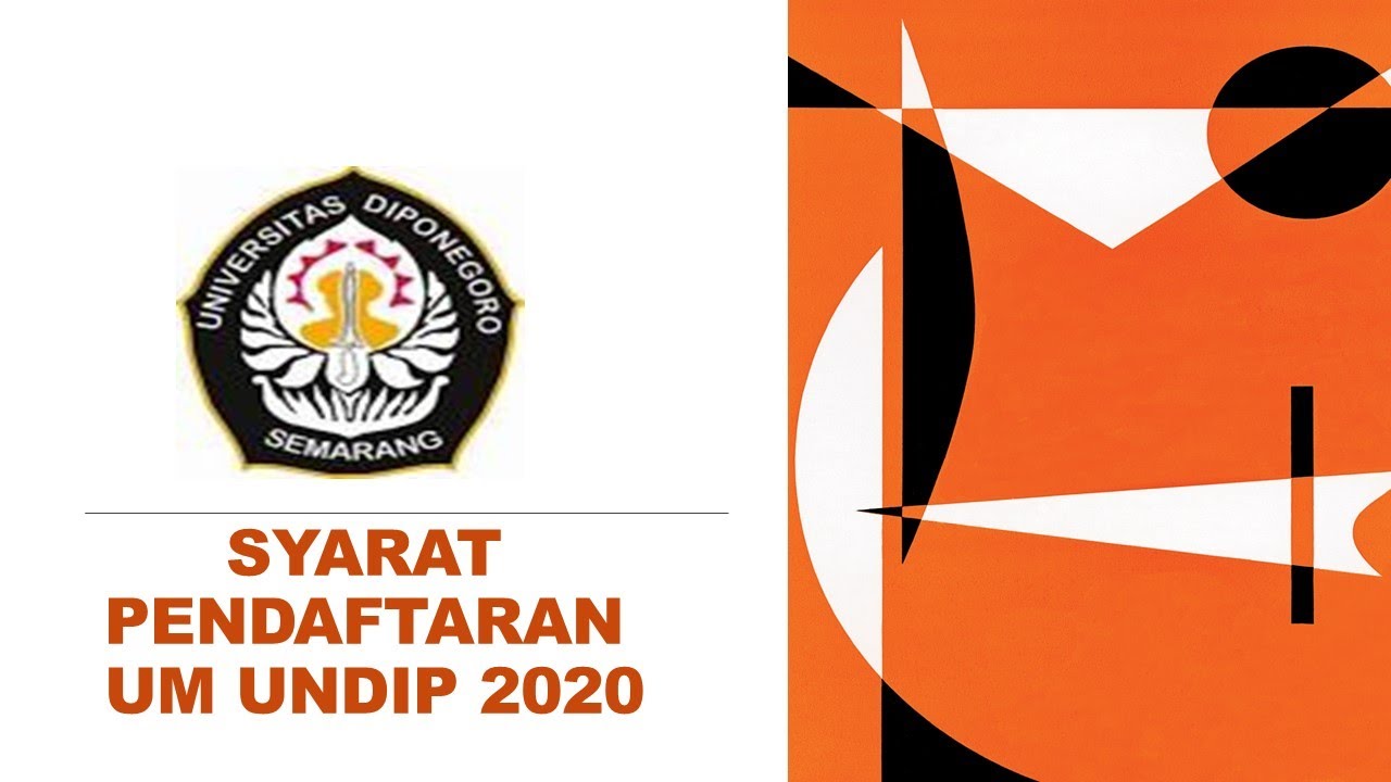 Pendaftaran UM UNDIP 2020 - YouTube
