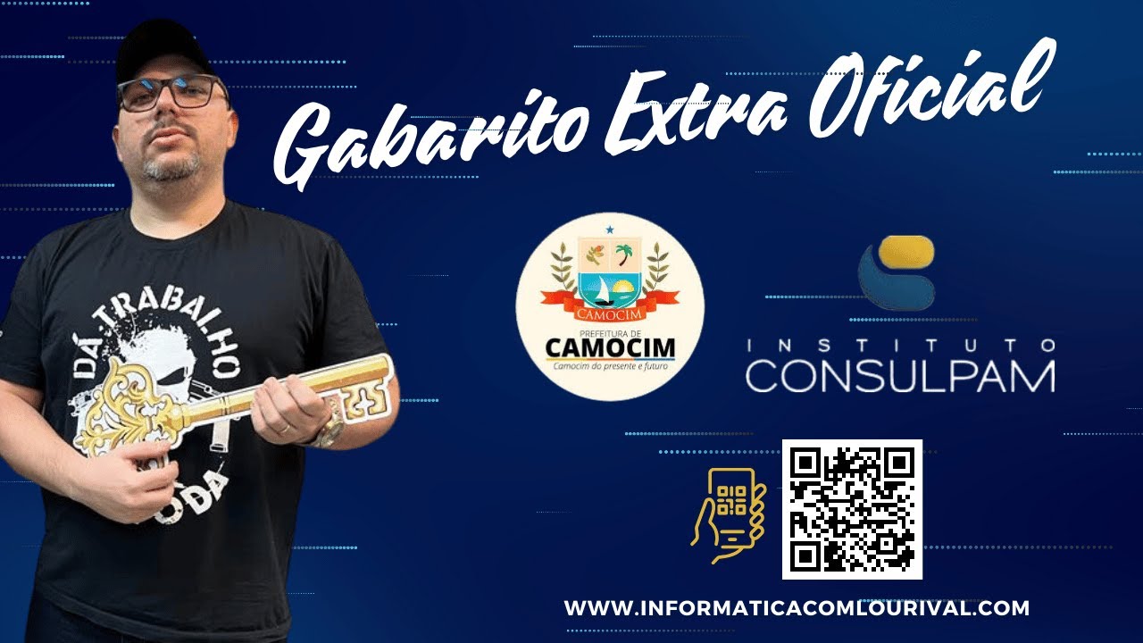 Gabarito Extraoficial - Concurso Camocim 2024 - Informática com Lourival - Provas Domingo - YouTube