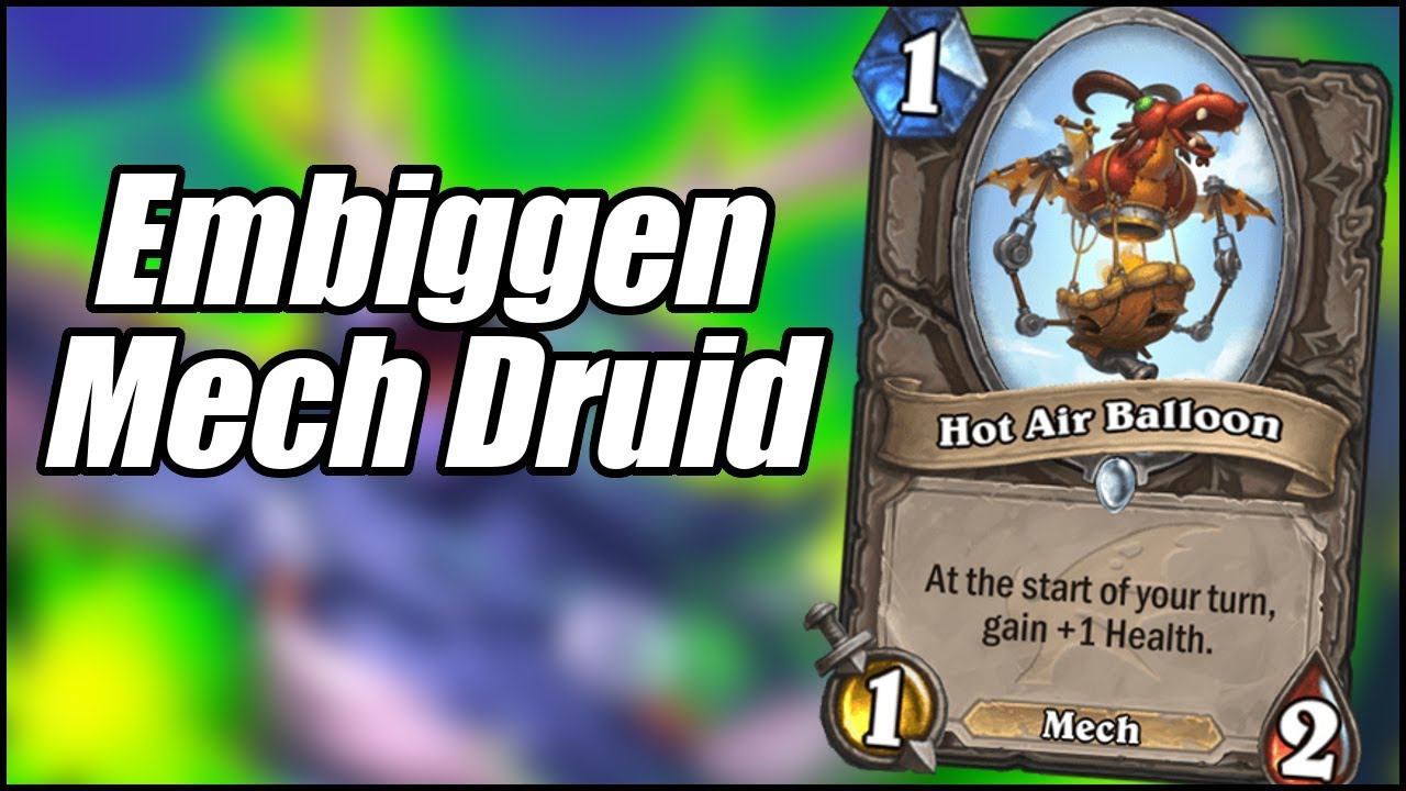 Embiggen Mech Druid | Descent of Dragons | Hearthstone - YouTube