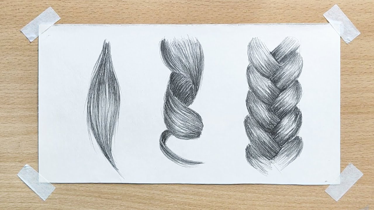 HOW to draw HAIRS - YouTube