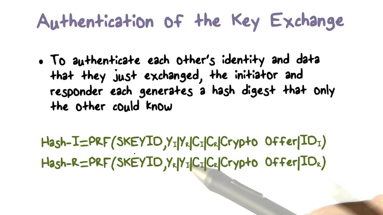 Authentication of the Key Exchange - YouTube