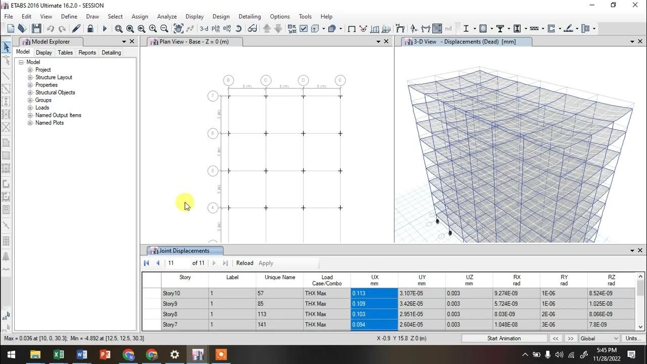 How to Check Earthquake results in ETABS Software - YouTube