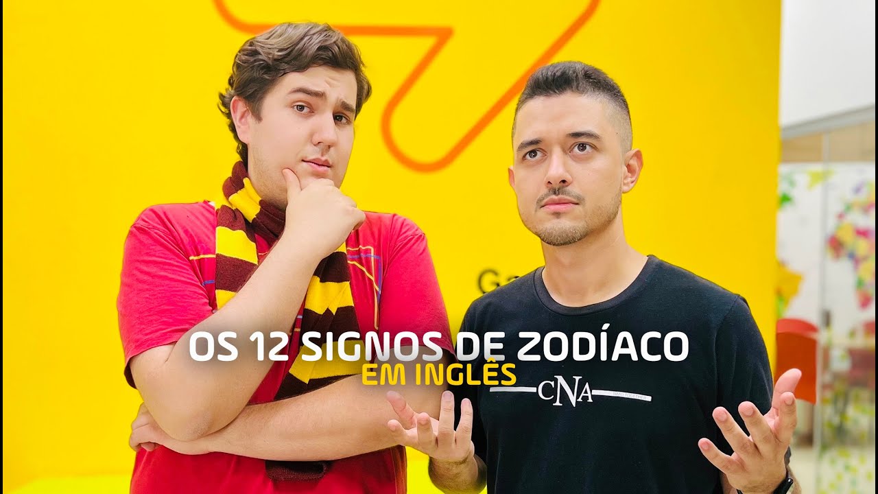 OS 12 SIGNOS DO ZODÍACO EM INGLÊS - YouTube