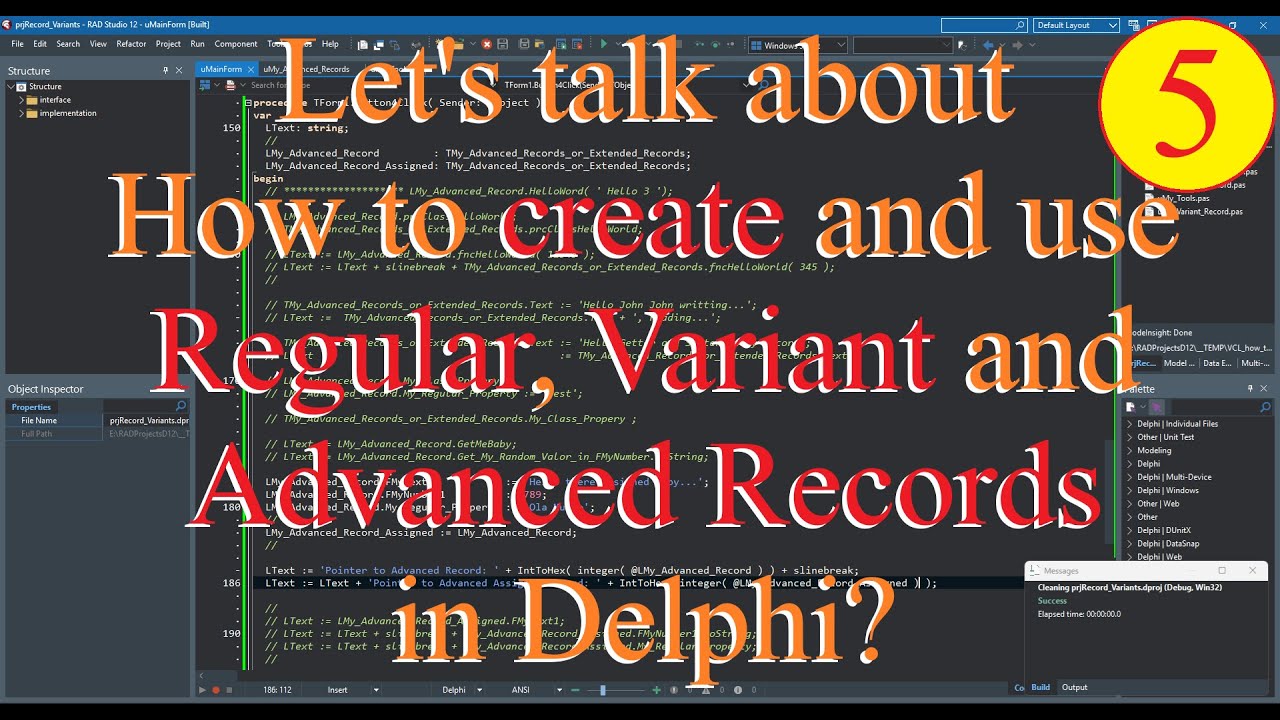 Delphi: How to create and use Regular and Variant ( C Union ) Advanced ...