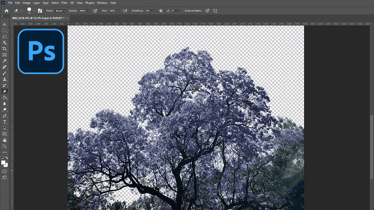 👍 EASY: Remove Random Tree Background Quickly (30 Seconds) in Photoshop ...
