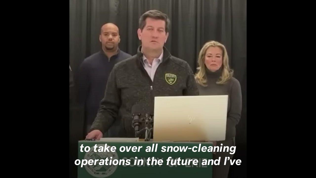 Buffalo's Blizzard Response Is 'Embarrassing': Erie County Executive - YouTube