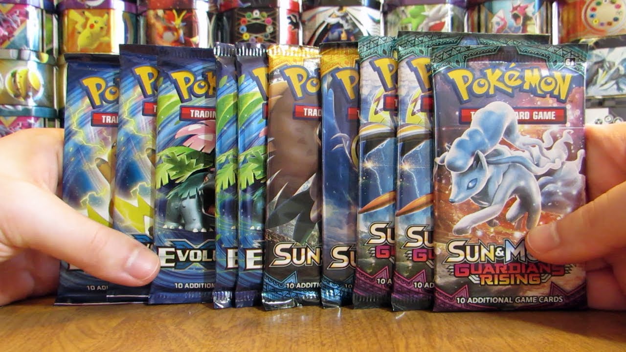 10 Pokemon Booster Pack Opening - YouTube