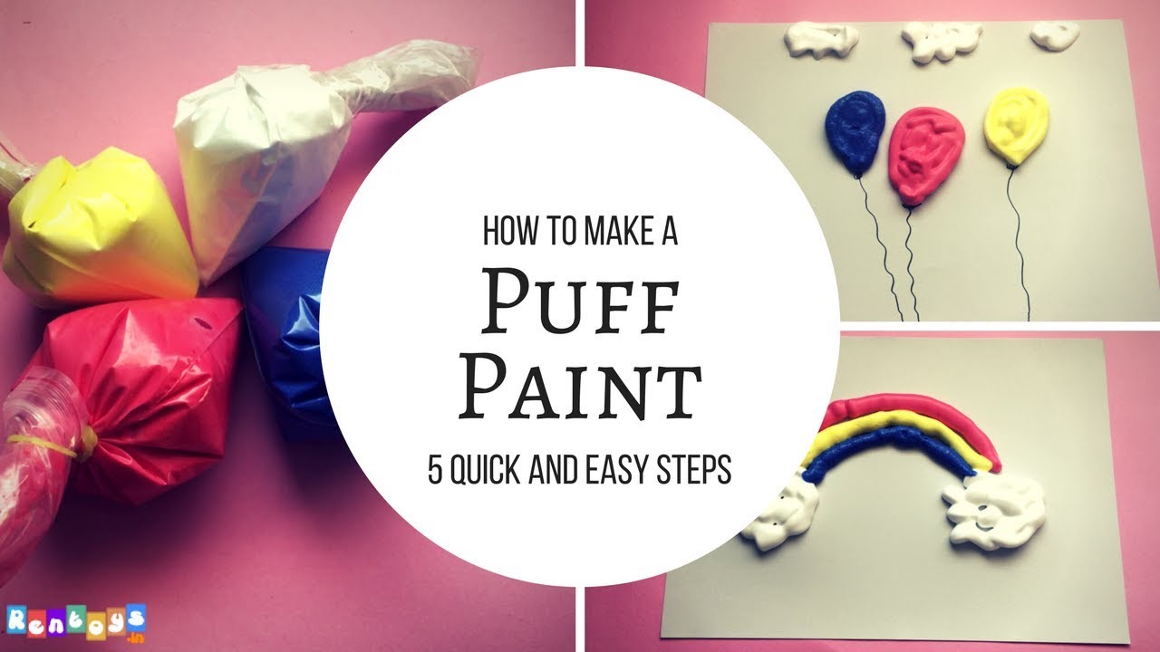 DIY ideas- How to make puff paint - YouTube