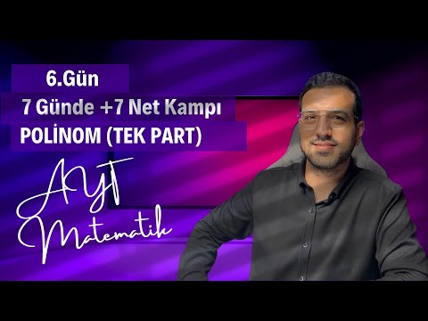 Polinom TEK PART I 7 Günde +7 Net AYT Matematik I +Ücretsiz PDF I 6.Gün #yks2026