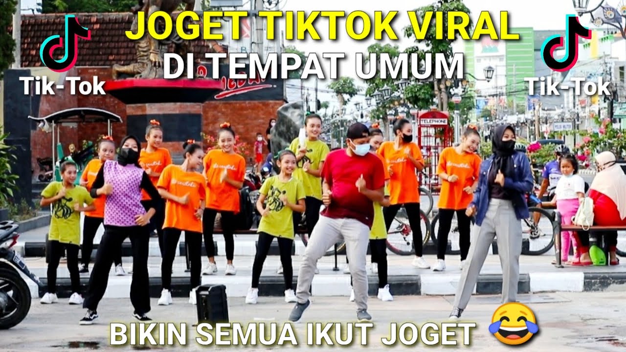 JOGET TIKTOK VIRAL DI TEMPAT UMUM BIKIN SEMUA IKUT JOGET AUTO JADI ...