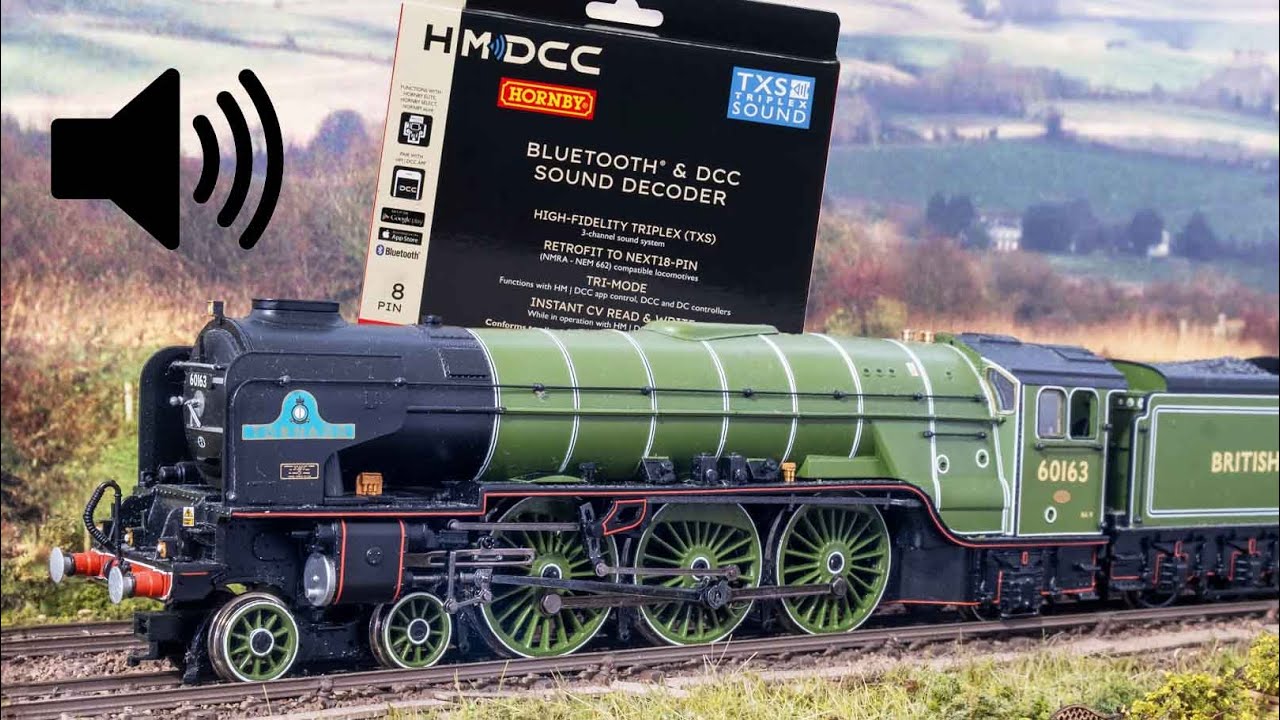Hornby HM7000 DCC Sound Functions in Bachmann class A1 Tornado - YouTube