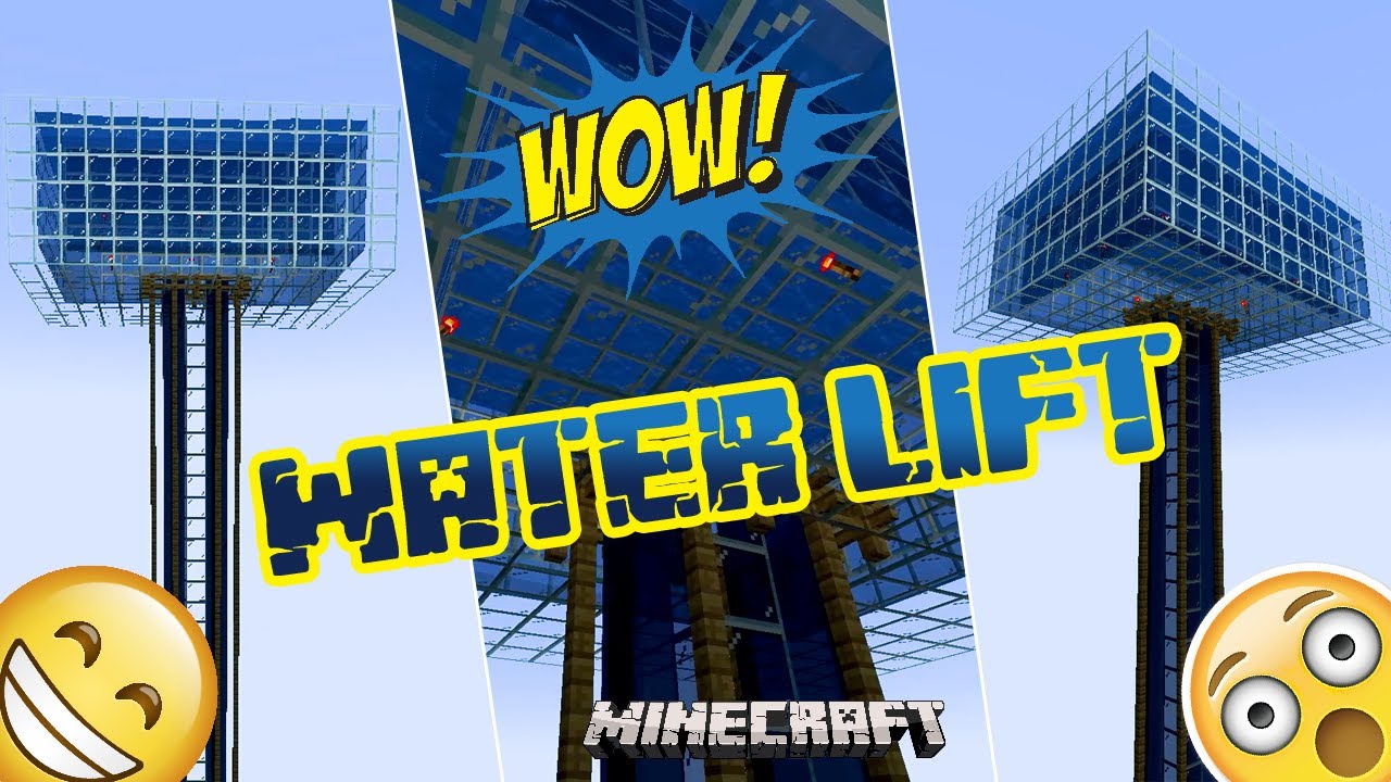 Water lift Minecraft! - YouTube
