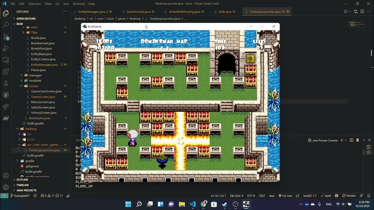 Bomberman Game BTL OOP UET-VNU - YouTube