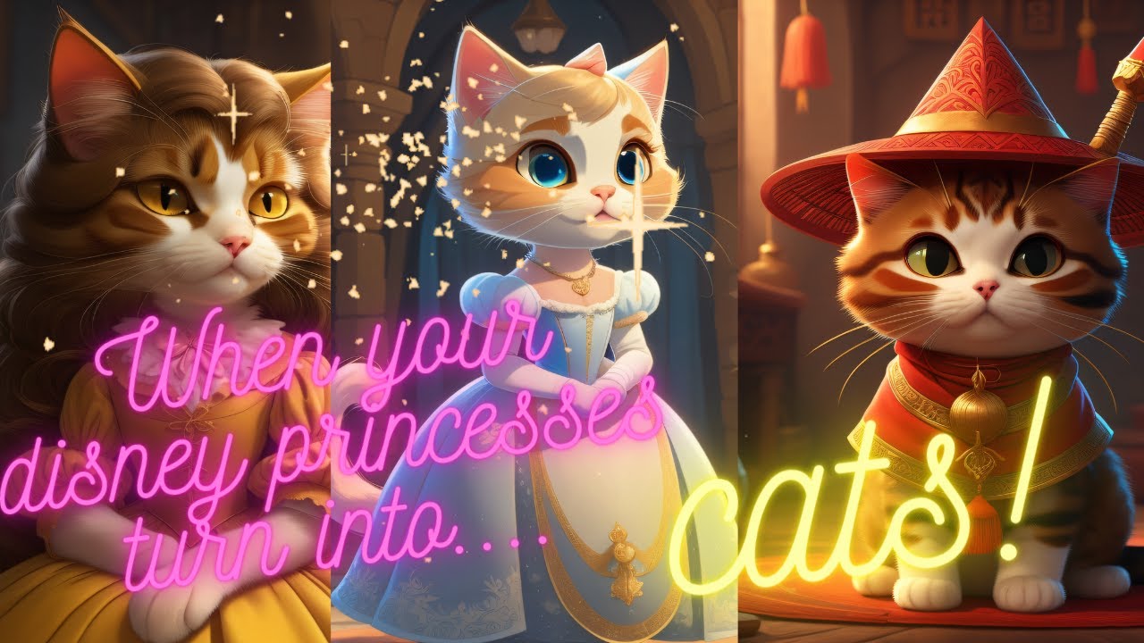 Purrfectly Enchanted: Disney Princesses Transformed into Whiskered ...