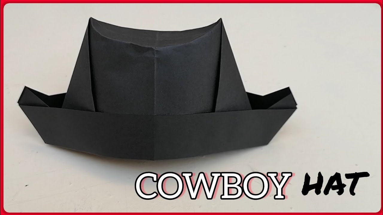 Easy Origami Cowboy Hat | DIY Paper Cowboy Hat | Paper Cowboy Hat craft ...