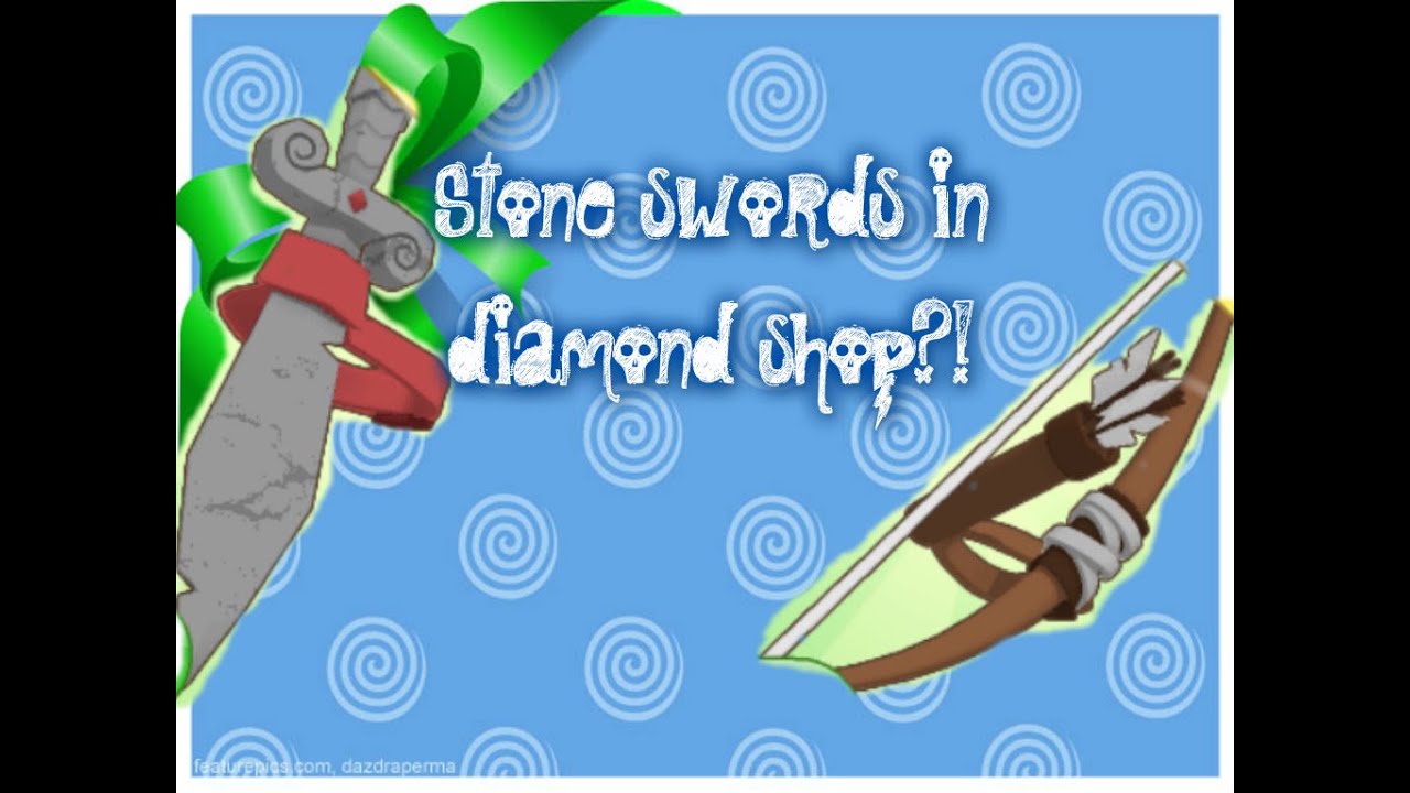Stone Swords and Long bows In Diamond Shop?! - YouTube