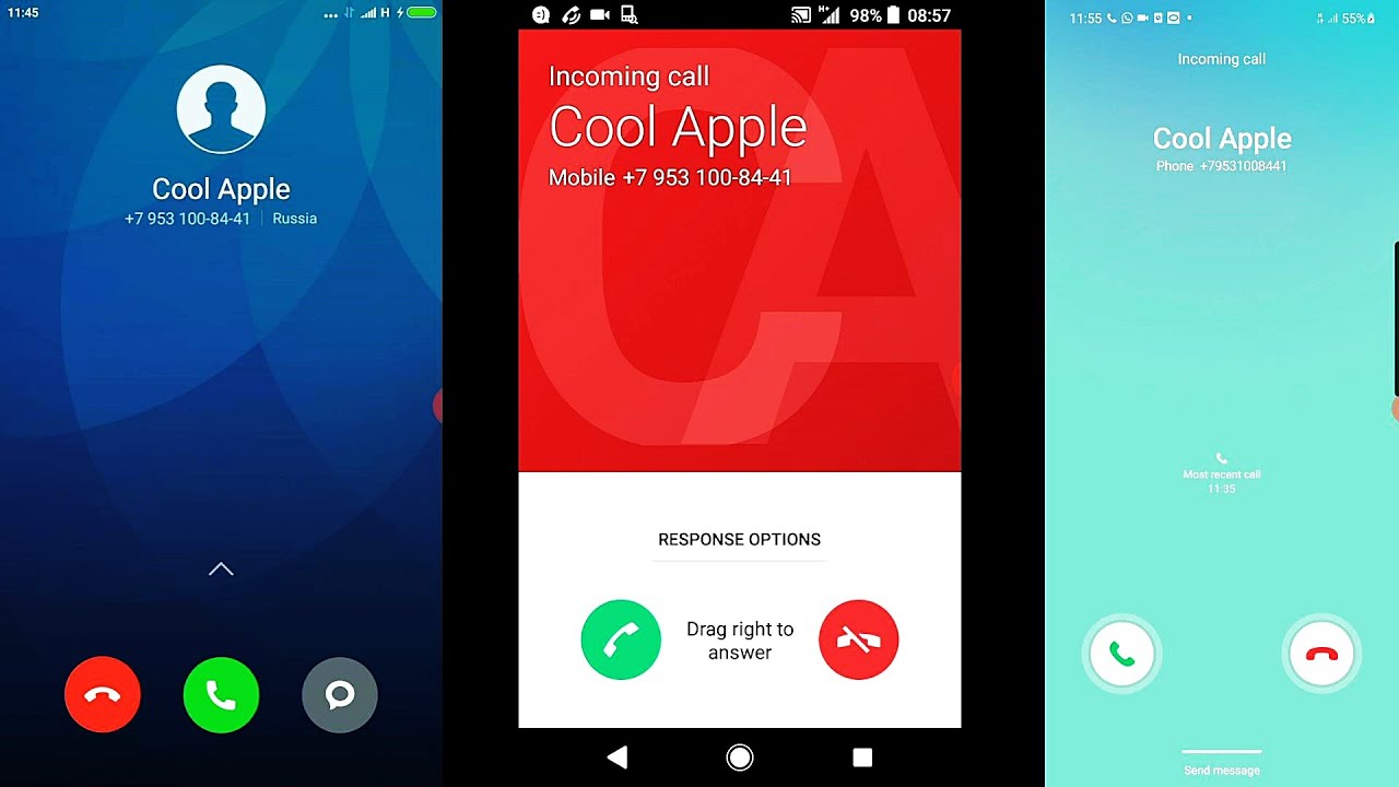 Xiaomi Redmi & Sony Xperia & Samsung Galaxy screen video/ Incoming ...
