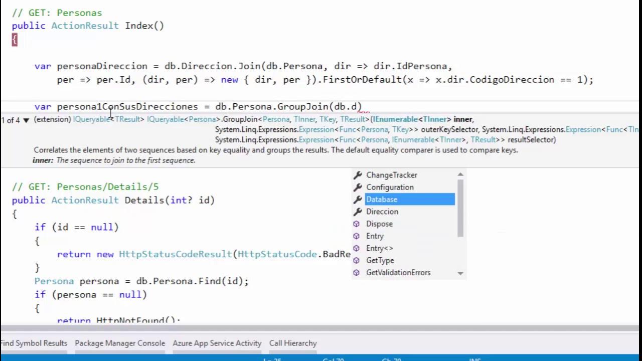 Inner join en Entity Framework. Join y GroupJoin | Entity Framework 6 | Programando en ASP.NET ...