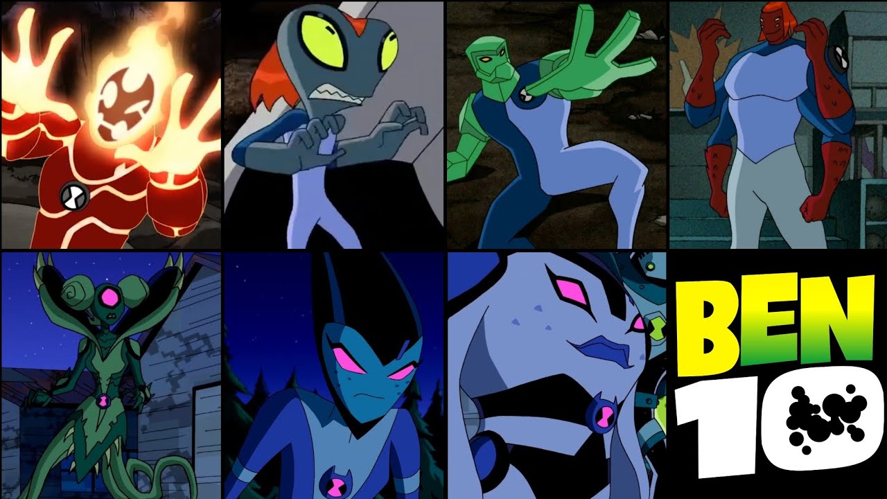 BEN 10 EVERY GWEN 10 TRANSFORMATIONS - YouTube