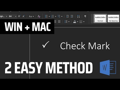 ✓ How to insert tick or check Mark in MS Word 2023