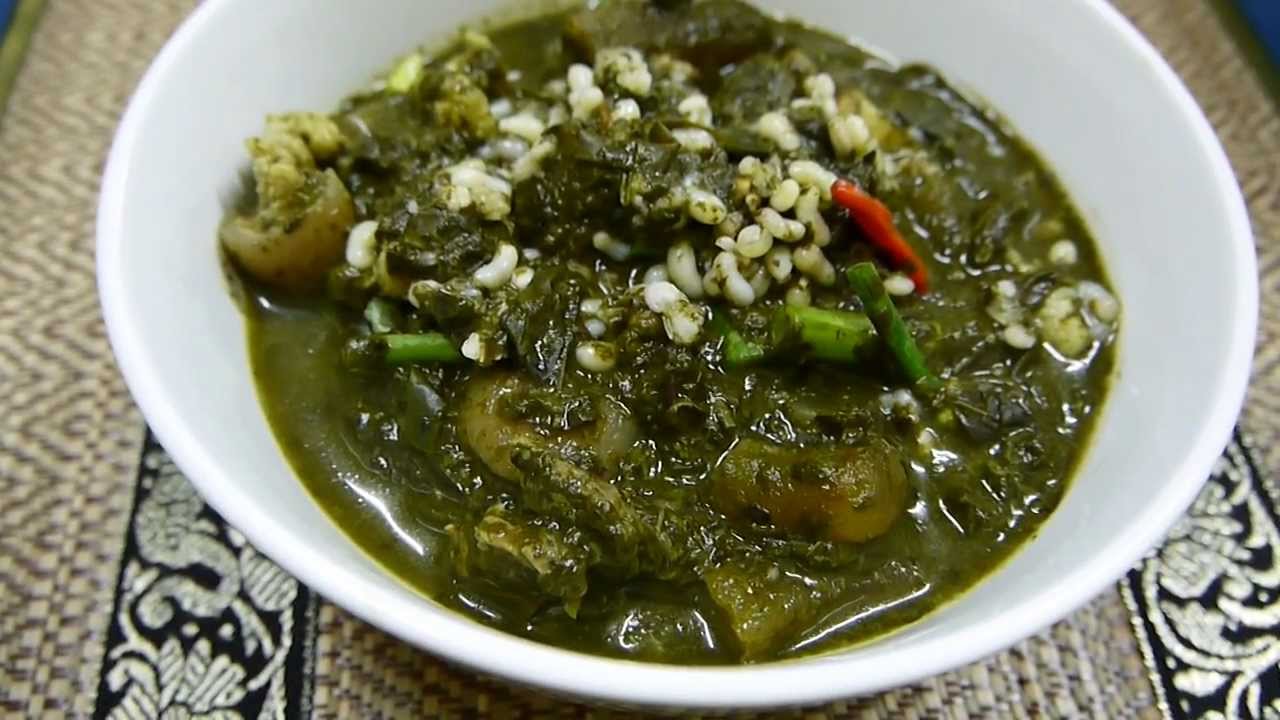 Cassia Leave Stew with Ant Eggs - YouTube