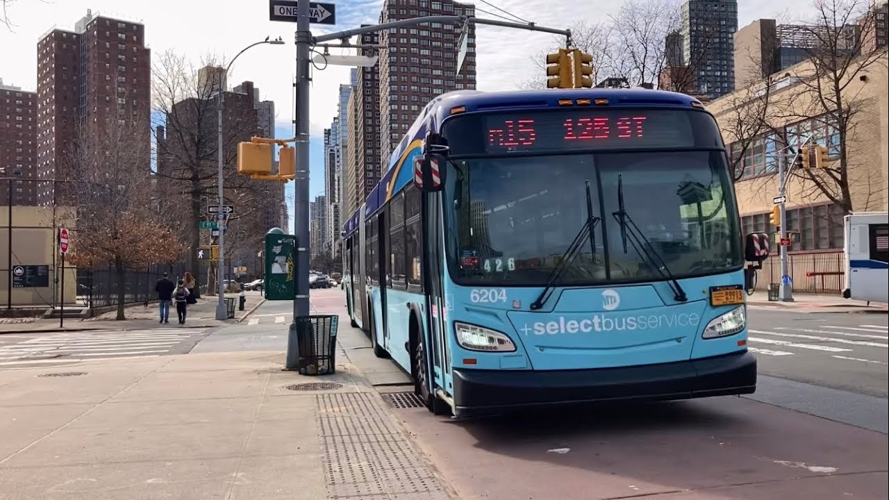 MTA New York City Bus 2019 New Flyer XD60 Xcelsior 6204 M15 +Select ...