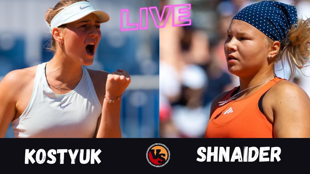 WTA LIVE DIANA SHNAIDER VS MARTA KOSTYUK WTA SEOUL 2024 TENNIS PREVIEW ...